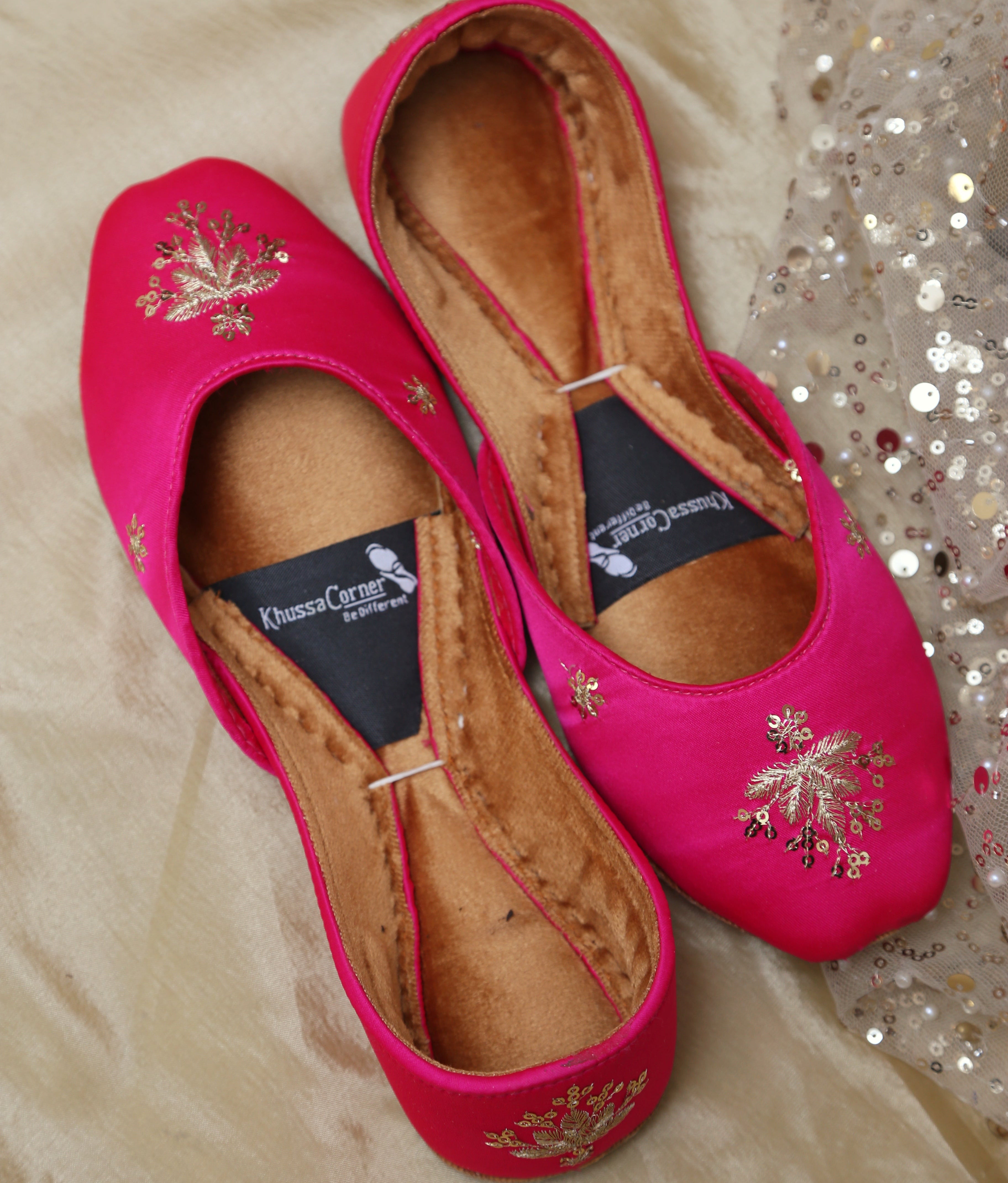 Zulekha - Ruby Pink – Khussa Corner